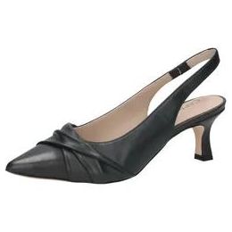 Pumps Caprice "Caprice Pumps Leder", Damen, Gr. 38, ocean, Leder, Schuhe Pumps