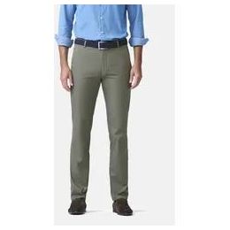 Chinos MEYER "Bonn 1-8142", Herren, Gr. 26, Normalgr&ouml;&szlig;en, oliv, 88% Baumwolle, 10% Seide, 2% Elasthan, unifarben, regular fit lang, Hosen, Seide-Bio-Baumwolle