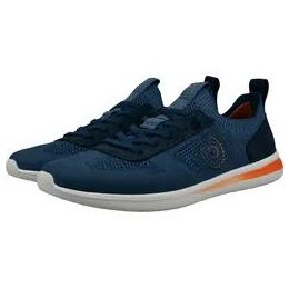 Slip-On Sneaker Bugatti, Herren, Gr. 45, blau, Lederimitat, Textil, Schuhe, Freizeitsneaker, Halbschuh, Schlupfschuh mit leichter Laufsohle