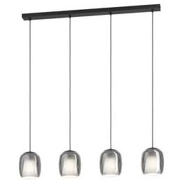 Eglo H&auml;ngeleuchte "CIAMPINO Pendellampe - Stahl - E27 - 4X28W - IP20", schwarz, 4, H: 110cm, 1 Stk., Leuchten, H&auml;ngelampe, Deckenlampe, Wohnzimmer, Esszimmer, L97,5 x B15 x H110 cm, H&auml;ngeleuchte