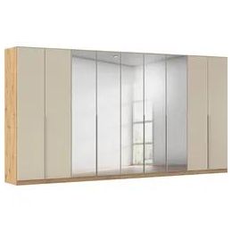 Dreht&uuml;renschrank OTTO HOME "Kleiderschrank Schrank Garderobe AGORDO mit Dekor- oder Hochglanzfront", eiche artisan, champagner, B:405cm H:210cm T:54cm, Schr&auml;nke, Dreht&uuml;renschrank, durchdachte Innenausstattung, in 8 Breiten und 2 H&ouml;hen MADE IN GERMANY