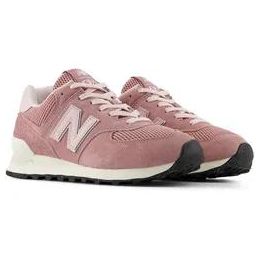 Sneaker New Balance "574", Damen, Gr. 37, alpha pink, Leder, Synthetik, Textil, Schuhe Sneaker