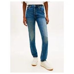 Tommy Hilfiger Skinny-fit-Jeans TOMMY JEANS "MID RISE SLIM BJ2233", Damen, Gr. 30, L&auml;nge 32, denim medium, Denim/Jeans, Obermaterial: 51% Baumwolle, 28% Lyocell, 20% Polyester, 1% Elasthan, unifarben, slim fit, Jeans