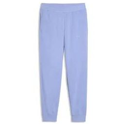 Sporthose Puma "Essentials Script Jogginghose Damen", Herren, Gr. XL, Normalgr&ouml;&szlig;en, intense lavender lila, Obermaterial: 32% Polyester, 68% Baumwolle. Taschenfutter: 100% Baumwolle. Unterer Saum: 97% Baumwolle, 3% Elasthan, bedruckt, comfort fit, Hosen Sporthose