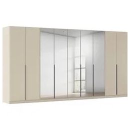 Dreht&uuml;renschrank OTTO HOME "Kleiderschrank Schrank Garderobe AGORDO mit Dekor- oder Hochglanzfront", beige (champagner), B:405cm H:229cm T:54cm, Schr&auml;nke, Dreht&uuml;renschrank, durchdachte Innenausstattung, in 8 Breiten und 2 H&ouml;hen MADE IN GERMANY