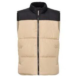 Steppweste Blend "Steppweste BHELWIN", Herren, Gr. XXL, beige (cornstalk), Obermaterial: 100% Polyester PES., Westen Steppweste