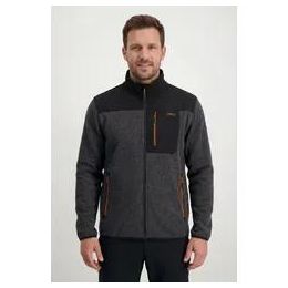Strickfleecejacke CMP, Herren, Gr. 58, nero, orange, Obermaterial: 100% Polyester. Futter: 88% Polyester, 12% Elasthan, Jacken, &Uuml;bergangsjacke f&uuml;r Erwachsene