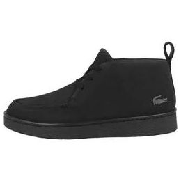 Sneaker Lacoste "Lacoste Baseshot Chukka 2251 Sneaker mid Herren Schuhe", Herren, Gr. 46,5, schwarz, Veloursleder, Schuhe Sneaker, Zuglasche an der Ferse
