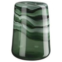Tischvase Gilde "Verde", gr&uuml;n, B:20cm H:27cm T:20cm, Glas, Vasen, handgearbeitet, mundgeblasen, wasserdicht