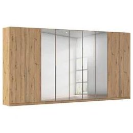 Dreht&uuml;renschrank OTTO HOME "Kleiderschrank Schrank Garderobe AGORDO mit Dekor- oder Hochglanzfront", eiche artisan, B:405cm H:210cm T:54cm, Schr&auml;nke, Dreht&uuml;renschrank, durchdachte Innenausstattung, in 8 Breiten und 2 H&ouml;hen MADE IN GERMANY