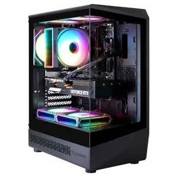 GAMEMAX Gaming-PC "VISTA COC AB 8036 AMD Ryzen 5 5500 16GB 480GB SSD RTX 5050", schwarz, Microsoft Windows 11 Home (64 Bit), 16 GB RAM 480 GB SSD, Desktop-PCs, Windows 11