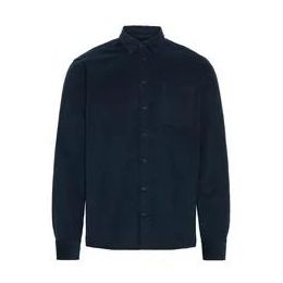 Langarmhemd Blend "Langarmhemd BHDEMIR", Herren, Gr. XXL, N-Gr, blau (salute), Obermaterial: 100% Baumwolle CO., Hemden