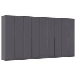 Dreht&uuml;renschrank OTTO HOME "Kleiderschrank Schrank Garderobe AGORDO TOPSELLER Schlafzimmer", graumetallic, B:405cm H:229cm T:54cm, Schr&auml;nke, Dreht&uuml;renschrank, durchdachte Innenausstattung, in 8 Breiten und 2 H&ouml;hen MADE IN GERMANY, Topseller
