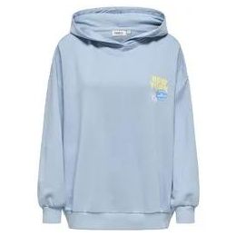 Sweatshirt Only "ONLELO L/S PRINT HOOD BOX SWT", Herren, Gr. XS, soft chambray print:apple, Sweatware, Obermaterial: 60% Baumwolle, 40% Polyester, bedruckt, regular fit normal, Rundhals, Sweatshirts Sweatshirt, Baumwollmischung, regular fit