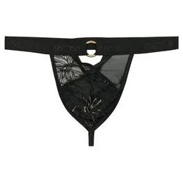 String WOH "String Pure Seduction G-String 1er Pack", Herren, Gr. M, schwarz, Obermaterial: 83% Polyamid PA. 11% Elasthan EL. 6% Metall MT., Unterhosen String