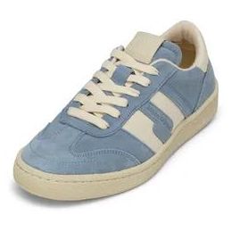 Marc O'Polo Sneaker MARC O'POLO "mit Struktur-Akzenten", Damen, Gr. 42, light blau, Obermaterial: 96% Leder (Rind), 4% Polyester, unifarben, Schuhe Sneaker