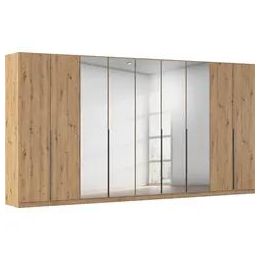 Dreht&uuml;renschrank OTTO HOME "Kleiderschrank Schrank Garderobe AGORDO mit Dekor- oder Hochglanzfront", eiche artisan, B:405cm H:210cm T:54cm, Schr&auml;nke, Dreht&uuml;renschrank, durchdachte Innenausstattung, in 8 Breiten und 2 H&ouml;hen MADE IN GERMANY