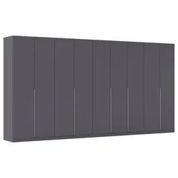 Dreht&uuml;renschrank OTTO HOME "Kleiderschrank Schrank Garderobe AGORDO TOPSELLER Schlafzimmer", graumetallic, B:405cm H:229cm T:54cm, Schr&auml;nke, Dreht&uuml;renschrank, durchdachte Innenausstattung, in 8 Breiten und 2 H&ouml;hen MADE IN GERMANY, Topseller