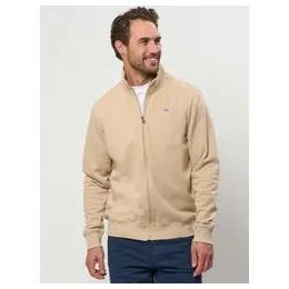 Rundhalspullover VINSON "VINSON Pullover VMSully", Herren, Gr. L, humus, Obermaterial: 80% Baumwolle, 20% Polyester, Pullover Rundhalspullover