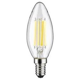 Paulmann LED-Leuchtmittel "Eco-Line Kerze 840lm 4W 4000K klar 230V", Energieeffizienz: A (A-G), transparent, L:10,1cm &Oslash;:3,5cm, Leuchtmittel