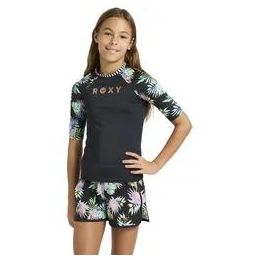 Rash Guard Roxy "Roxy Active", Kinder, Gr. 16(165-172cm), anthrazit aquarella active rg, Obermaterial: 82% Microfaser, 18% Elasthan;, Shirts