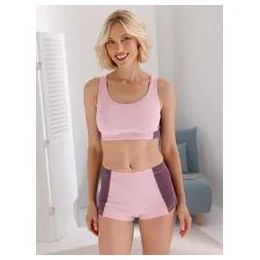 w&auml;schepur Bustier W&Auml;SCHEPUR, Damen, Gr. 44/46, mauve, burgund, 75% Baumwolle, 25% Polyester, BHs Bustier