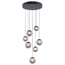 NEUHAUS PURE LED Pendelleuchte "PURE Popup", mystic grau, 7, &Oslash; 40cm H: 60cm, 1 Stk., Leuchten, Comfort Lift, CCT, dimmbar &uuml;ber Fernbedienung, LED Pendelleuchte