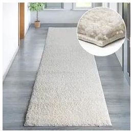 Hochflor-Teppich OTTO HOME "Viva Shaggy, in Standard- und Premium-Qualit&auml;t, 30 mm oder 45 mm H&ouml;he" Gr. 13, beige (creme), B:90cm H:45mm L:250cm, Kunstfaser, Teppiche, Uni Farben, einfarbig, besonders weich und kuschelig, Kundenliebling