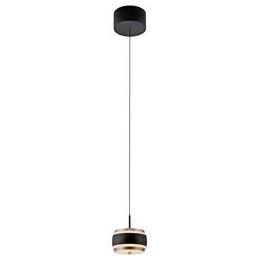 NEUHAUS PURE LED Pendelleuchte "PURE Falling Rings", schwarz pearl, diamond, 1, H: 80cm, 1 Stk., Leuchten, Comfort Lift, CCT, dimmbar, Fernbedienung, Timer, LED Pendelleuchte