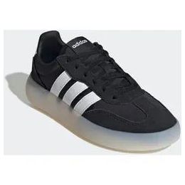 Sneaker Adidas SPORTSWEAR "BARREDA DECODE KIDS", M&auml;dchen, Gr. 40, core schwarz, ftwr wei&szlig;, core wei&szlig;, Leder, Textil, Schuhe Sneaker, inspiriert vom Adidas Handball Spezial, f&uuml;r Kinder & Jugendliche
