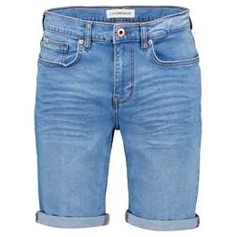 Shorts LINDBERGH "Jeans-Shorts Regular Fit", Herren, Gr. XXL, pale blau, Obermaterial: 89% Baumwolle, 9% Polyester, 2% Elasthan, regular fit, Hosen Shorts