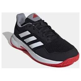 Tennisschuh Adidas PERFORMANCE "COURT SPEC 2", Damen, Gr. 42, core schwarz, ftwr wei&szlig;, better scarlet, Synthetik, Textil, Schuhe, f&uuml;r Hartcourt, All-Court