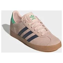 Sneaker Adidas ORIGINALS "GAZELLE", M&auml;dchen, Gr. 35,5, blush pink, night indigo, hi, res gr&uuml;n, Leder, Synthetik, Schuhe Sneaker, f&uuml;r Kinder und Jugendliche
