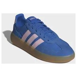 Sneaker Adidas SPORTSWEAR "BARREDA DECODE", Damen, Gr. 43, rayblu, clpink, gum10, Leder, Textil, Schuhe Sneaker, inspiriert vom Design des Adidas handball spezial