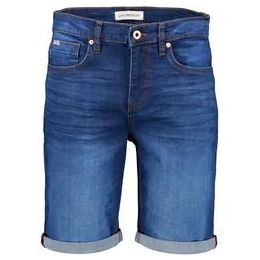 Shorts LINDBERGH "Jeans-Shorts Regular Fit", Herren, Gr. XXL, clear blau, Obermaterial: 89% Baumwolle, 9% Polyester, 2% Elasthan, regular fit, Hosen Shorts