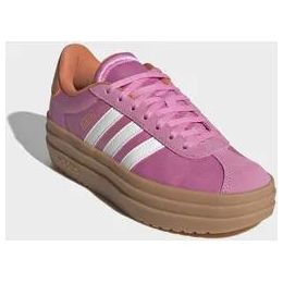 Plateausneaker Adidas SPORTSWEAR "VL COURT BOLD F&Uuml;R KINDER UND TEENS", M&auml;dchen, Gr. 40, bliss pink, sanftes wei&szlig;, dusky orange, Synthetik, Textil, Schuhe Plateausneaker, f&uuml;r Kinder & Jugendliche