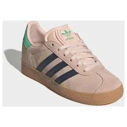 Sneaker Adidas ORIGINALS "GAZELLE", M&auml;dchen, Gr. 28, blush pink, night indigo, hi, res gr&uuml;n, Leder, Synthetik, Schuhe Sneaker, f&uuml;r Kinder