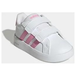 Sneaker Adidas SPORTSWEAR "GRAND COURT 3.0 KIDS", M&auml;dchen, Gr. 24, cloud wei&szlig;, bliss pink, bliss pink, Synthetik, Textil, Schuhe Sneaker, f&uuml;r Kinder
