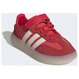 Sneaker Adidas SPORTSWEAR "BARREDA DECODE KIDS", M&auml;dchen, Gr. 33, semi lucid rot, sanftes wei&szlig;, pure ruby, Leder, Textil, Schuhe Sneaker, mit Klettverschluss, f&uuml;r Kinder & Jugendliche