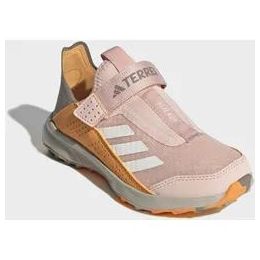 Wanderschuh Adidas TERREX "VOYAGER 21 SLIP-ON TRAVEL", Kinder, Gr. 38, blush pink, sanftes wei&szlig;, pure tangerine, Synthetik, Textil, Schuhe Wanderschuh, f&uuml;r Kinder & Jugendliche
