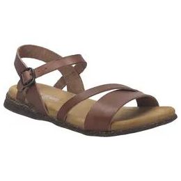 Sandale Josef Seibel "Fabricia 02, cognac", Damen, Gr. 42, braun (cognac), Obermaterial: 100% Rindsleder Leather cow., Schuhe Sandale
