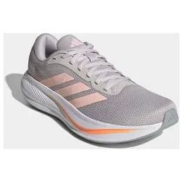 Laufschuh Adidas PERFORMANCE "RESPONSE RUNNER 2", Damen, Gr. 42,5, ice lila, silber metallic, beam orange, Synthetik, Textil, Schuhe Laufschuh