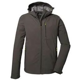 Softshelljacke Killtec "KOS 259 MN SFTSHLL JCKT", Herren, Gr. 3XL, dunkelgr&uuml;n, Oberseite: 100% Polyester;R&uuml;ckseite: 100% Polyester;Futter: 100% Polyester, Jacken Softshelljacke, Wasserabweisende Softshelljacke mit verstellbarer Kapuze
