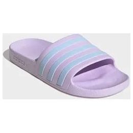 Badesandale Adidas SPORTSWEAR "AQUA ADILETTE", Damen, Gr. 40,5, ice lavender, glow blau, glow blau, Synthetik, Schuhe, Badelatschen