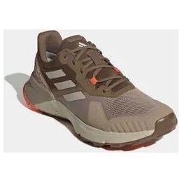 Trailrunningschuh Adidas TERREX "SOULSTRIDE RAIN.RDY TRAILRUNNING", Herren, Gr. 48, blanch cargo, wonder alumina, braun oxide, Synthetik, Textil, Schuhe, wasserdicht