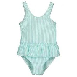 Badeanzug Blue Seven "Blue Seven M&auml;dchen Badeanzug mit R&uuml;schen", M&auml;dchen, Gr. 104/110, 6220, aqua, Elasthan, Polyamid, Polyester, Badeanz&uuml;ge Badeanzug