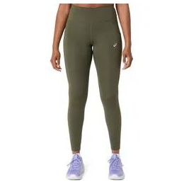 Lauftights asics "asics CORE TIGHT", Damen, Gr. XL, N-Gr, schwarz olive, Stoff, Obermaterial: 79% Polyester, 21% Elasthan, Hosen