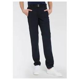 Zip-off-Hose CMP "KID ZIP-OFF-PANT", Jungen, Gr. 152, N-Gr, blau (antracite), Obermaterial: 89% Polyester, 11% Elasthan, Hosen, Elastisch & Atmungsaktiv & Schnell trocknend & f&uuml;r Kinder