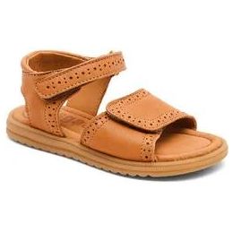 Sandale bisgaard "Andrea", M&auml;dchen, Gr. 30, cognac, Leder, festlich, Schuhe Sandale, Sommerschuh, M&auml;dchen Schuh mit Klett, Gr&ouml;&szlig;enschablone zum Download