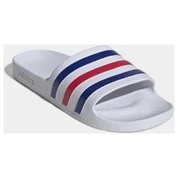 Badesandale Adidas SPORTSWEAR "AQUA ADILETTE", Herren, Gr. 48,5, cloud wei&szlig;, pure ruby, semi lucid blau, Synthetik, Schuhe, Badelatschen, World Cup Nations Pack, Topseller